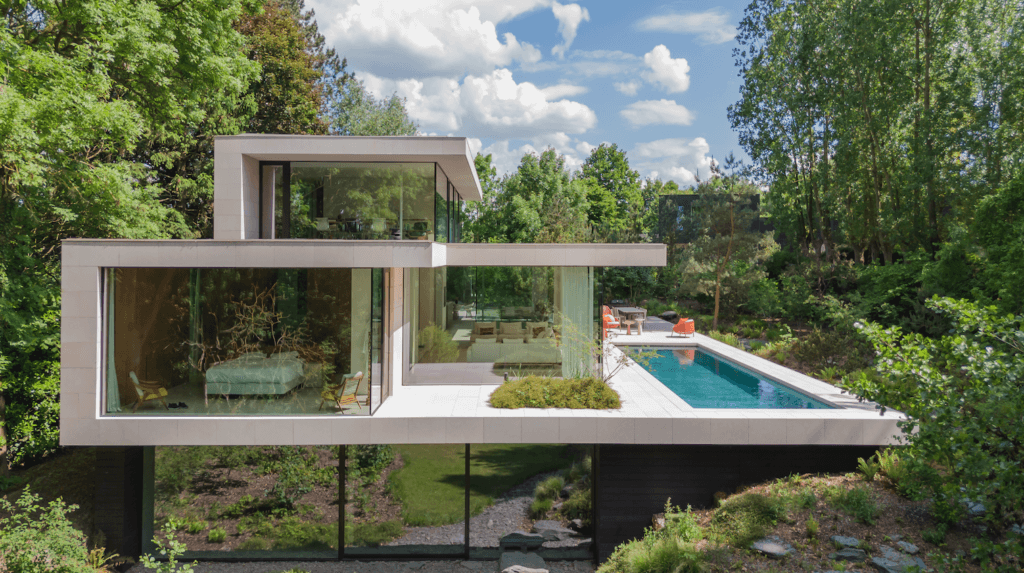 Villa P., een juweel van hedendaags modernisme • L'Éventail